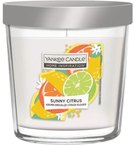 Yankee Candle – Home Inspiration svíčka Sunny Citrus (Sluncem políbené citrusy), 200 g