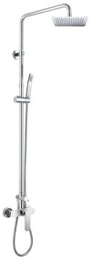 Mereo - Sprchový set s baterií, 20x20 cm, chrom CBE60104SDM
