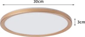 Brilagi - LED Koup. str. svít. ULTRA SLIM LED/18W/230V pr. 30 cm rose gold IP54