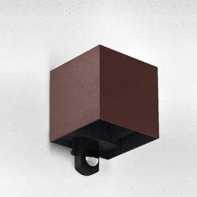 Brilagi - LED Venkovní nástěnné svítidlo se senzorem CUBE LED/6W/230V hnědá IP65