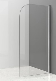 JET NEW Chrom 75 x 140 cm Vanová zástěna jednodílná
