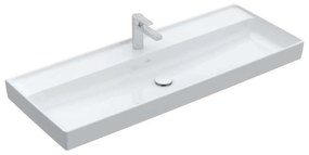 Villeroy & Boch Collaro - Umyvadlo nábytkové 120x47 cm, bez přepadu, otvor pro baterii, CeramicPlus, Stone White 4A33C2RW