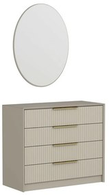Komoda se zrcadlem Kale Beige