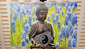 Obraz jin a jang Budha - 120x80 cm
