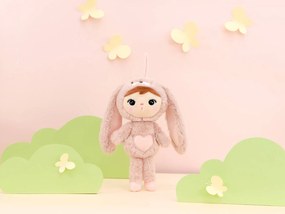 Panenka králík růžový mini se jménem Alicka 30 cm