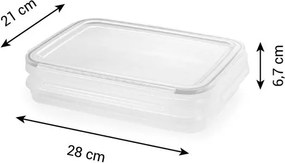 TESCOMA Dóza dvoupatrová FRESHBOX 1,0 l, obdélníková