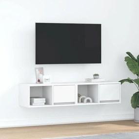 TV skříňky 2 ks Bílá 60x31x25,5 cm Dřevěná konstrukce