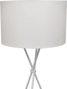 Stojací lampa s vysokým stojanem bílá 240902
