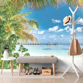 Samolepící fototapeta relax v tropickém resortu - 225x150 cm
