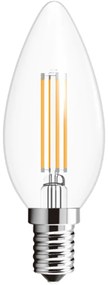 LED žárovka svíčková E14 C35 čirá LED žárovka svíčková C35 E14 4W čirá teplá 400LM - 10583 - Globo