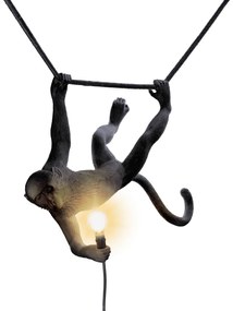 LED venkovní světlo Monkey Lamp houpající černá