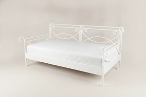 Nábytek ATIKA s.r.o. Kovový otoman BELLA Barevne provedení: bílá, Rozměr: 90 x 200 cm