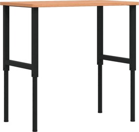 Pracovní stůl 100 x 60 x (71,5–98) cm masivní buk obdélníkový 3309684