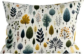 Sada povlečení z polybavlny TREEVELLA POLY zelené + povlak na polštář 45 x 45 cm ZDARMA