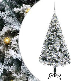 Umělý vánoční stromeček Bílá 150 cm PVC, ocel a plast 3396954