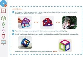 MAGFORMERS Výukové karty Geometrie 3: 2D a 3D geometrie