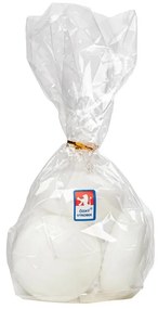 Krab - svíčka malý plaváček, bílá - 4 ks