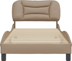 Rám postele bez matrace Hvar cappuccino 80 x 200 cm umělá kůže 3207964
