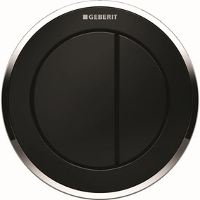 Geberit Typ 10 splachovací tlačítko pro WC lesklý chrom-černá 116.056.KM.1