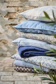 Ib Laursen Lněný povlak na polštář Cornflower 40 × 60 cm, modrá barva, textil
