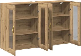 Nástěnné skříně 2 ks Artisanový dub 69,5 x 34 x 90 cm 3334318