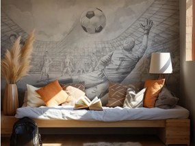 Velkoplošná tapeta mural FOTBAL do dětského pokoje