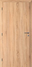 Solodoor Protipožární dveře 80 L, 820 × 1970 mm, fólie, levé, dub Mystic, plné