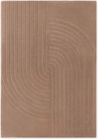 Béžový ručně tkaný vlněný koberec 80x150 cm Arcura – Vikosa