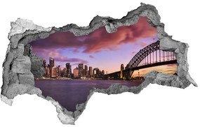 Wallmuralia Fototapeta díra na zeď 3D Most w Sydney 95x73 cm