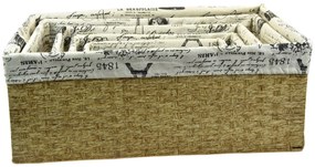 Vingo Úložný box s látkou PARIS Rozměry (cm): 48x30, v. 18