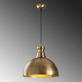 Závěsné svítidlo ve zlaté barvě s kovovým stínidlem ø 40 cm Berceste – Opviq lights