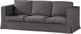 Potah na pohovku IKEA Karlanda 3-místná nerozkládací, dlouhý barva šedá látka pletený vzor