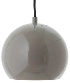 Závěsné svítidlo FRANDSEN Koule, lesklá šedá, Ø 18 cm