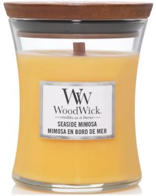 WoodWick – svíčka Seaside Mimosa (Mimóza na pobřeží) Velikost: střední 275 g