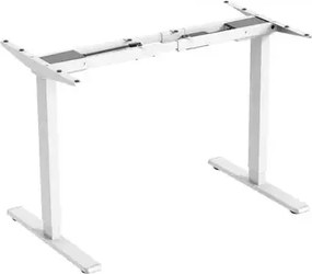 Powerton Rám stolu bílá / Elektricky nastavitelná výška / 72 až 120 cm
