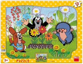 DINO Puzzle KRTEK a přátelé (krteček) 12 dílků tvary dn303041