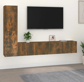 vidaXL 4dílný set TV skříněk kompozitní dřevo [3114314] Barva: šedá sonoma