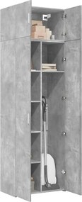 Úložná skříňka betonově šedá 70x42,5x225 cm kompozitní dřevo 3281332