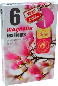Magnolie, čajová svíčka 6ks 447
