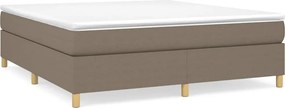 Box spring postel s matrací taupe 160x200 cm textil 3144534