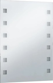 Koupelnové nástěnné zrcadlo s LED osvětlením 60 x 80 cm 144700