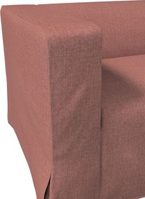 Potah na pohovku Klippan 2-místná, dlouhý s rohovými záhyby barva hnědá látka pletený vzor