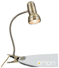 Orion Str10-319-P Stolní lampa s klipem WILHELM patina