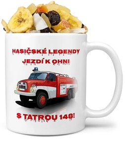 Hrnek Hasičské legendy – Tatra 148 (Náplň hrníčku: Tropická směs)