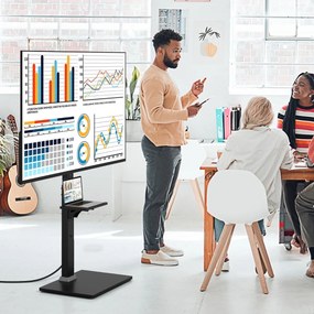 Costway Televizní stojan pro 32-70 palcové ploché a zakřivené televizory až