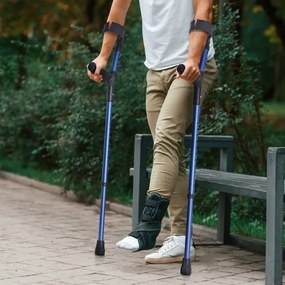 Berle na předloktí Hliníkové vycházkové berle s nastavitelnou výškou a manžetami