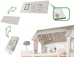 Creative Corner Dřevěný domeček pro panenky LULILO FLORO boho LED