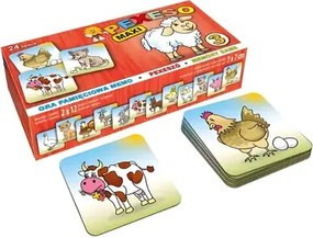 MFP Pexeso LUX 3 Zvířátka na dvorku / 24 kartiček / od 3 let