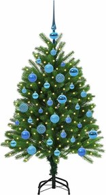 Vánoční stromeček s 150 LED diodami s stojanem Zelená 120 cm PE 3396316