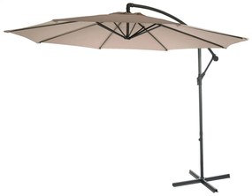 Slunečník Acerra Ø 3m bez stojanu-polyester/ocel - pískovo-béžová